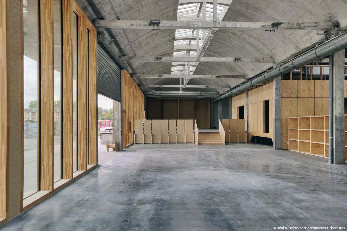 Bazaar St So : réhabilitation d'une halle ferroviaire - Bâtiment Biosourcé