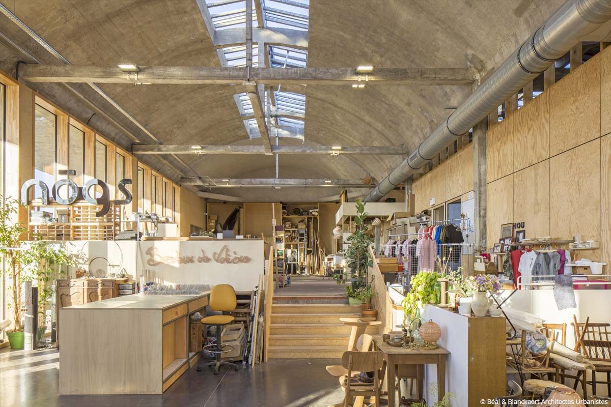 Bazaar St So : réhabilitation d'une halle ferroviaire - Bâtiment Biosourcé